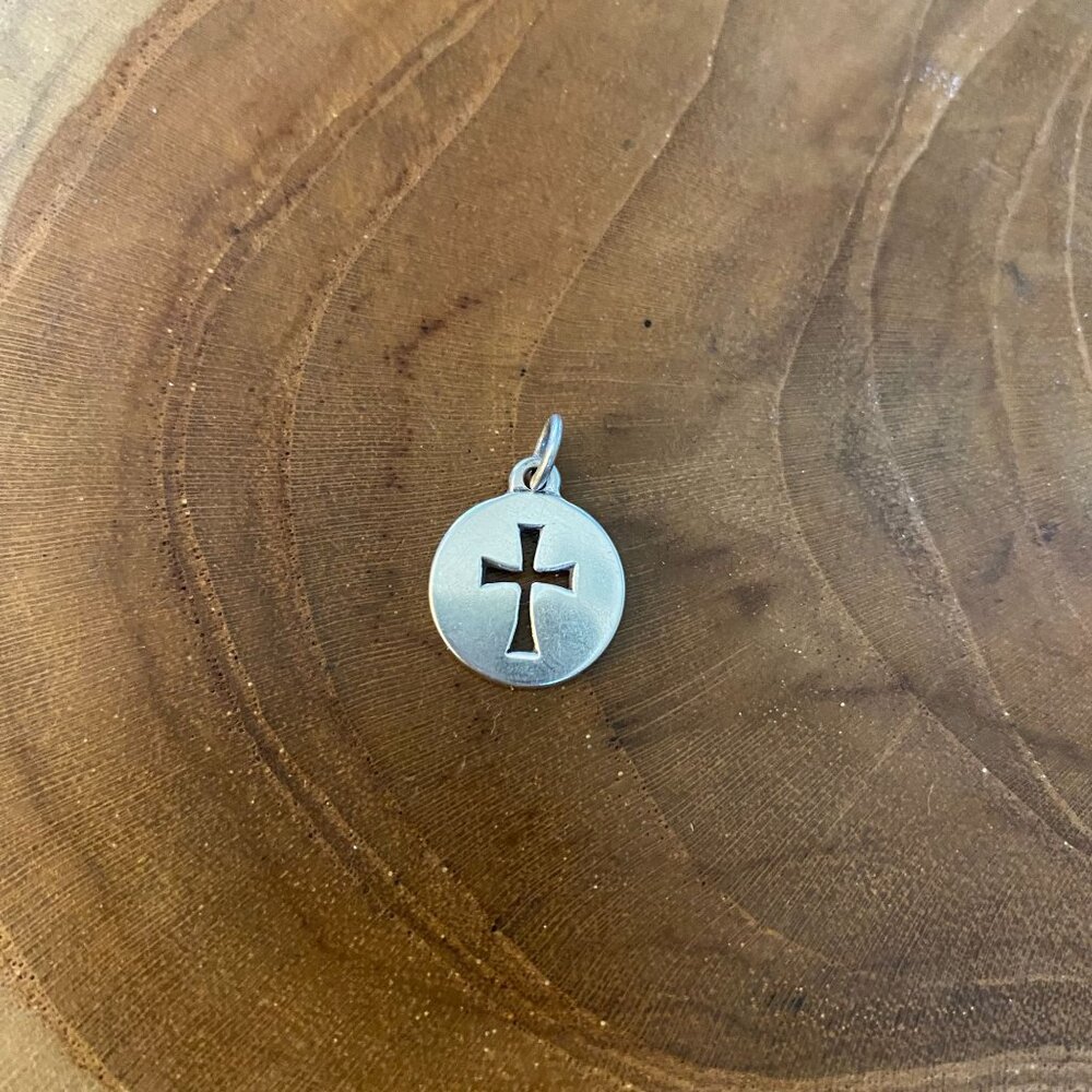 Retired James Avery Crosslet Circle Charm, Sterling S… - Gem